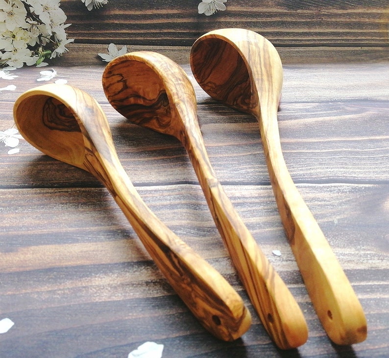 Wooden Ladlewooden Sauna Dipper Soup Olive Wood - Etsy