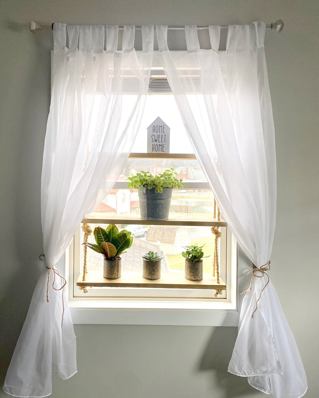 Window Hanging Plant Shelves - Etsy