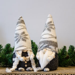 Christmas Gnomes White Christmas Holiday Gnomes Family 4pcs. Set ...