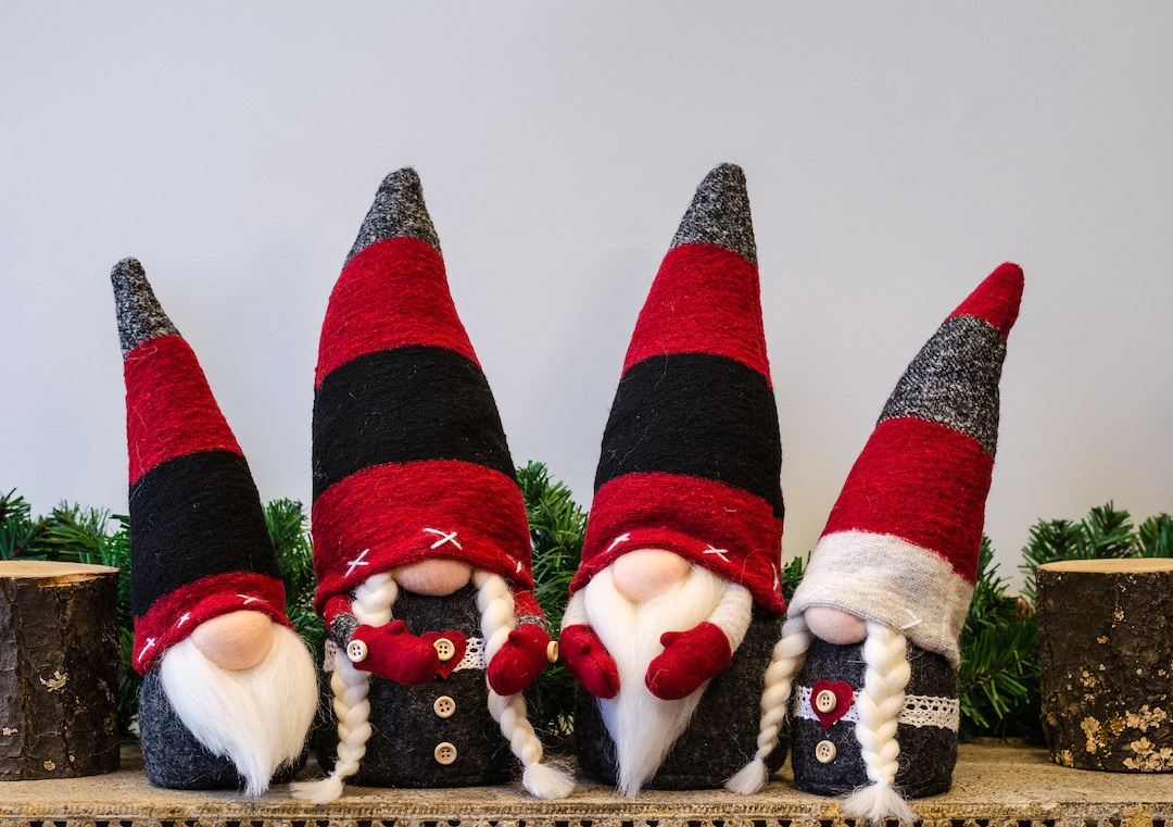 Christmas Gnomes Holiday Gnomes Family 4pcs. Set - Etsy