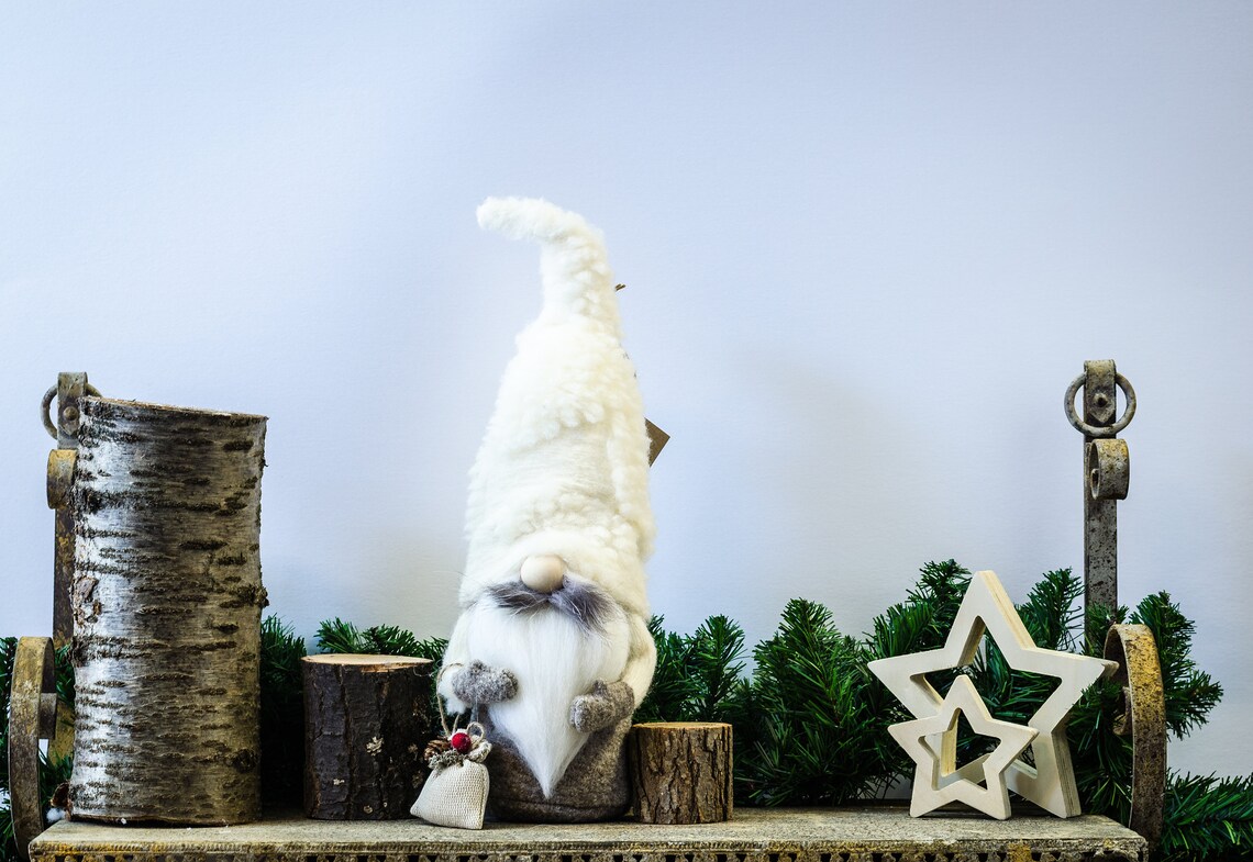 White Christmas Gnomes Edition Decorationfarmhouse Gnome | Etsy