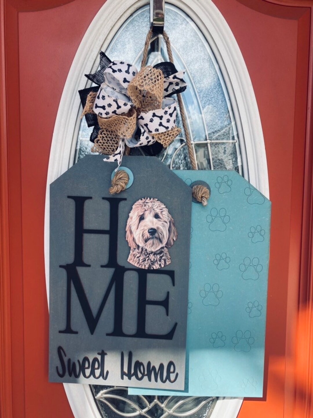 Doodle Door Tags, Home Doodle Tags, Housewarming Gift, Goldendoodle ...