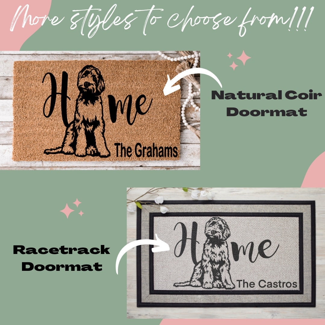 Doodle Doormat, Goldendoodle Doormat, Home Doodle Doormat, Dog Mom ...