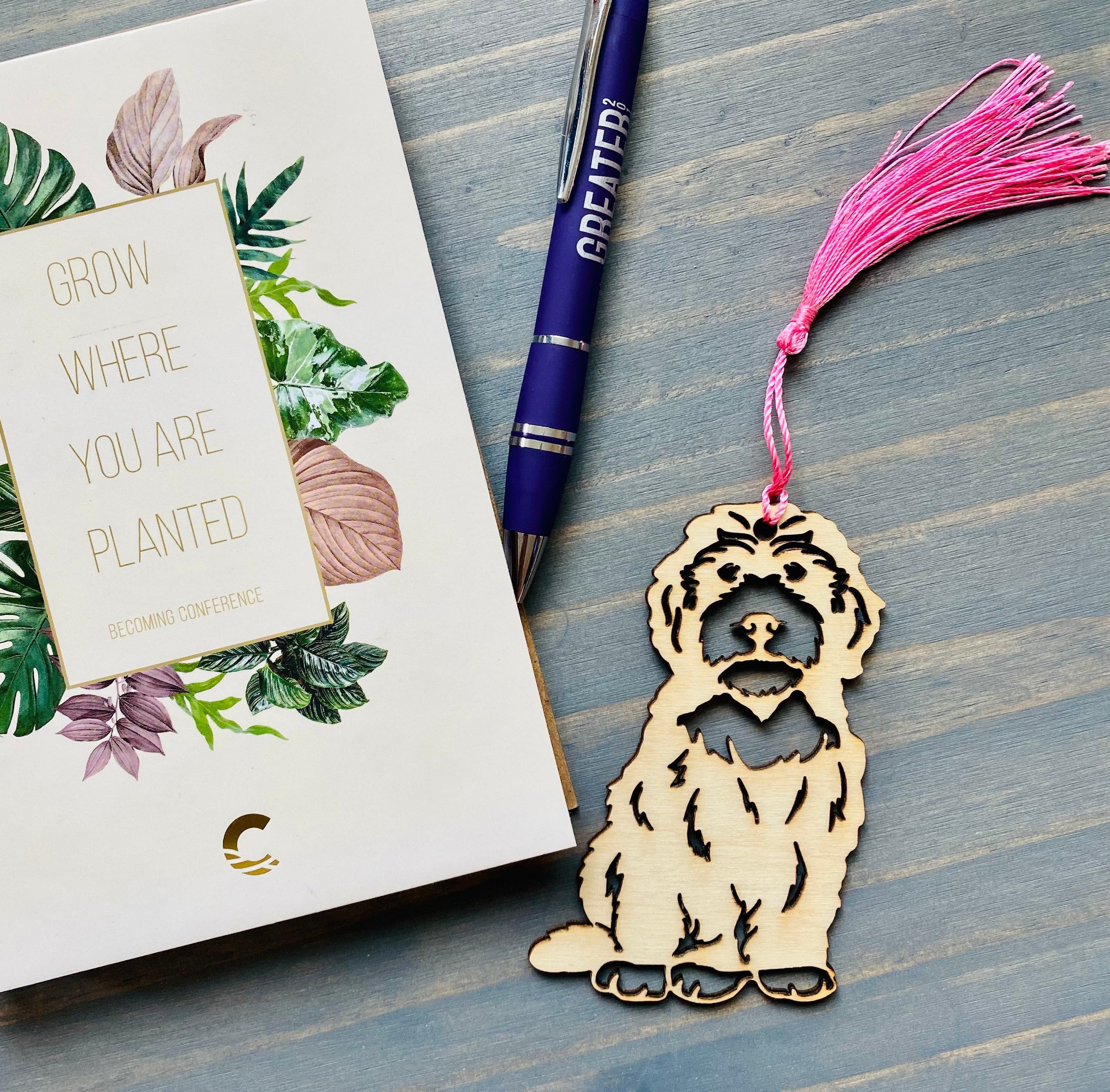 Doodle Bookmark Goldendoodle Bookmark Dog Mom Bookmark Dog | Etsy