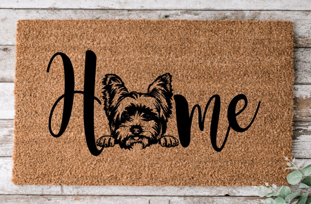 Yorkie Doormat, Yorkshire Terrier Doormat, Yorkie Mom, Yorkie Dad, Dog ...