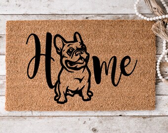 French Bulldog Doormat - Etsy