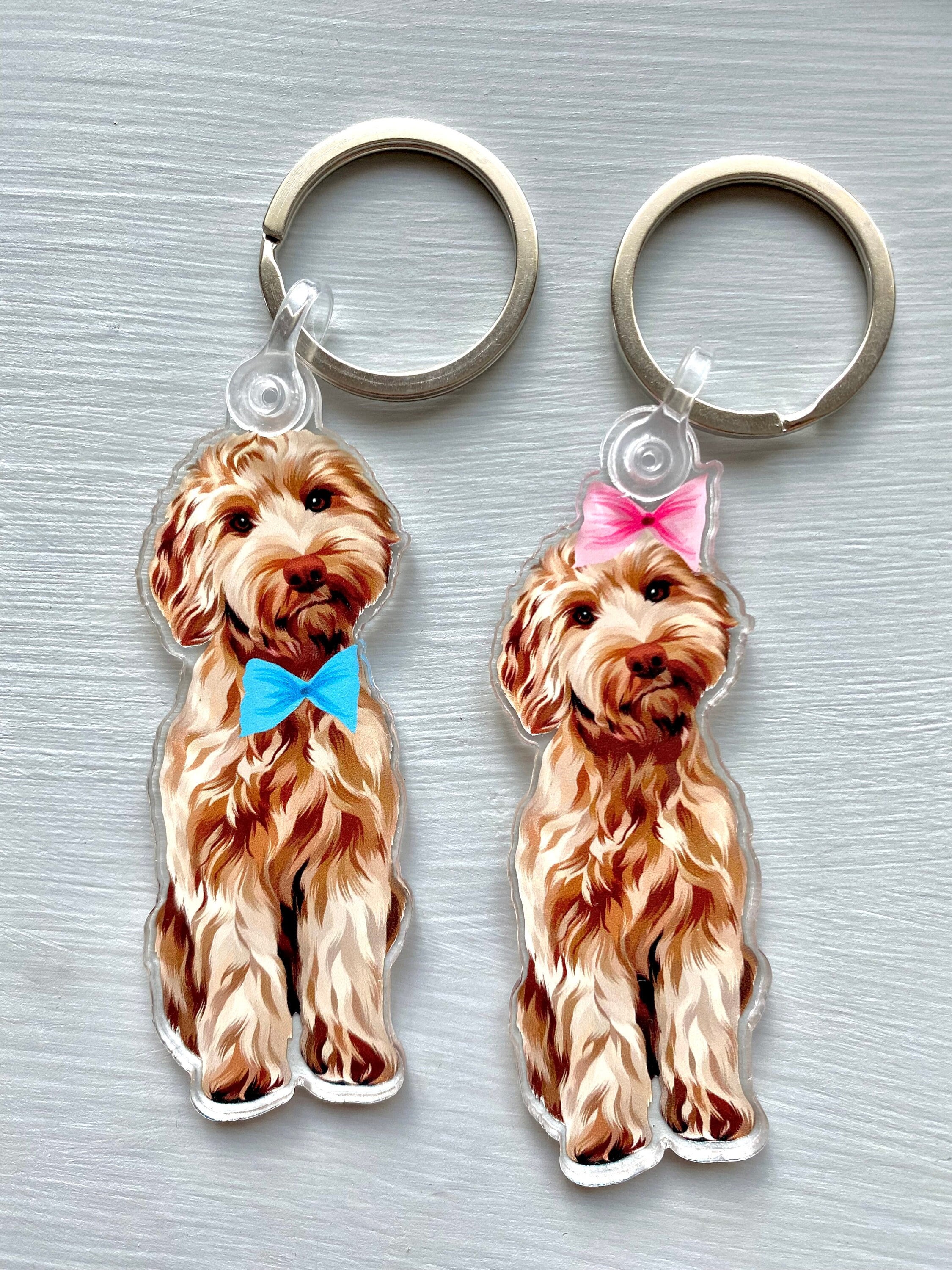 Doodle Keychain - Doodle Keychain - Labradoodle Keychain- Goldendoodle ...