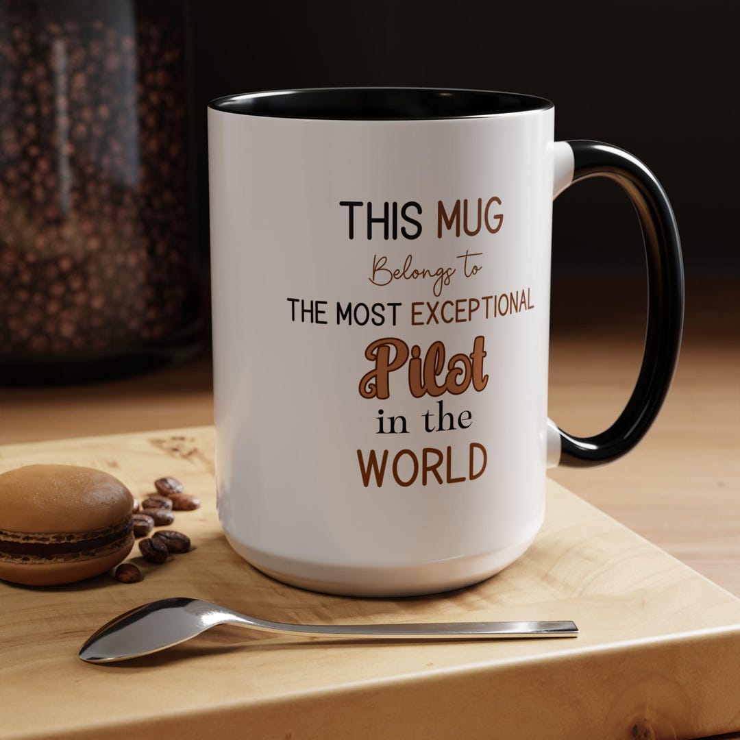 Custom Airbus Pilot Coffee Mug, Personalised Cup for Aviation ...