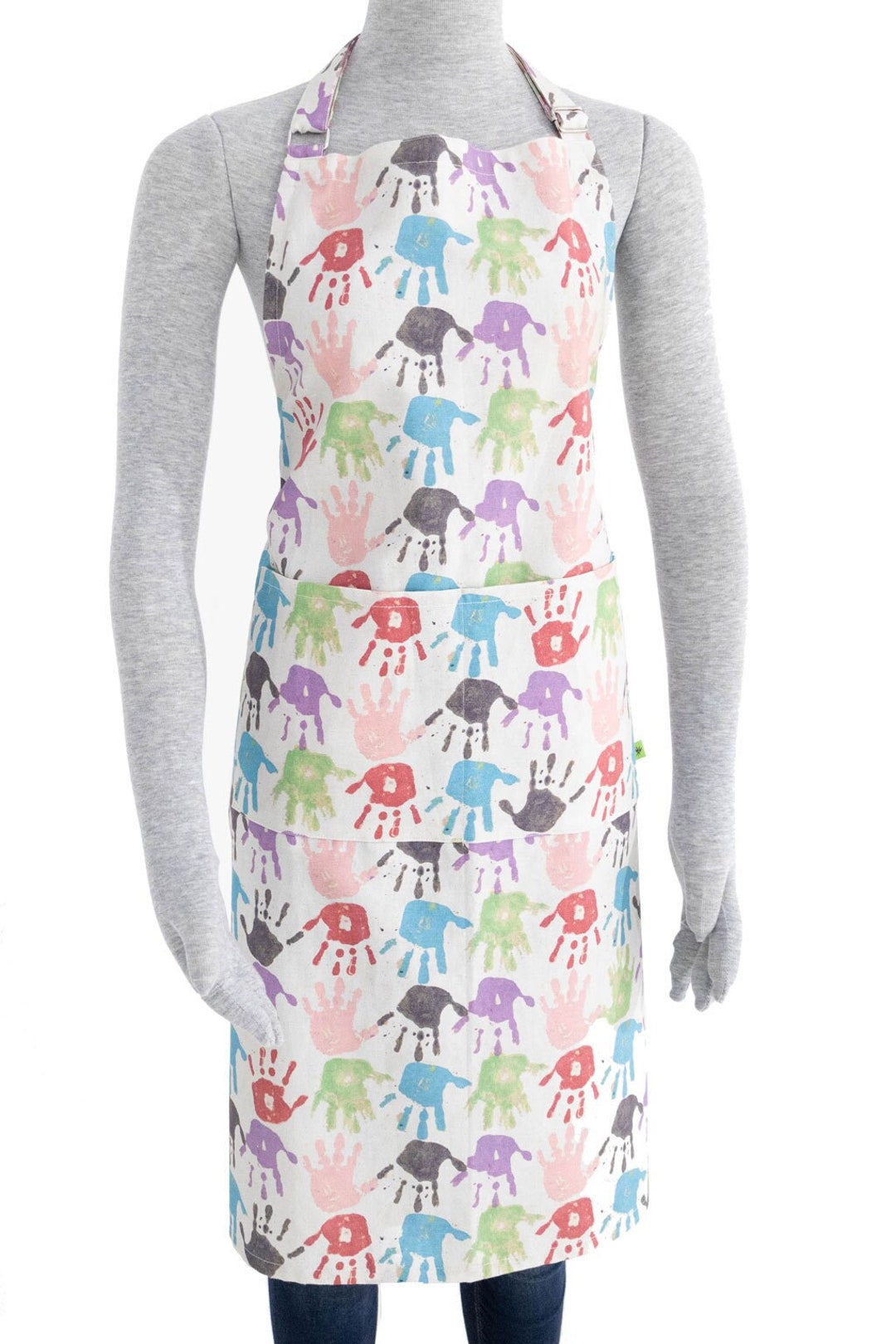 Adult Handprint Cotton Apron, Artist Apron, Cooking Apron, Gardening - Etsy