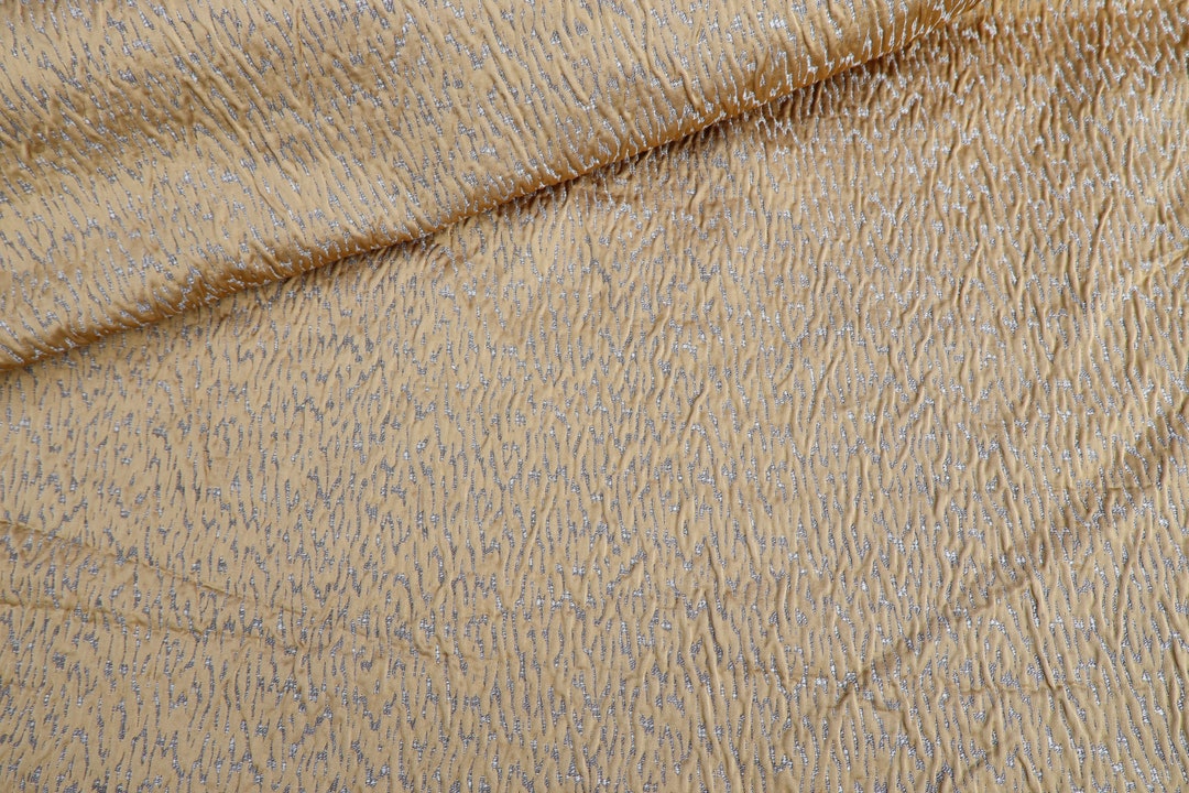 Gold Shimmer Double Weave Fabric - Designer Upholstery Textured Fabric ...