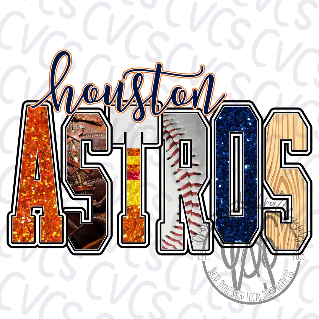 Astros Funky Glitter PNG Download - Etsy
