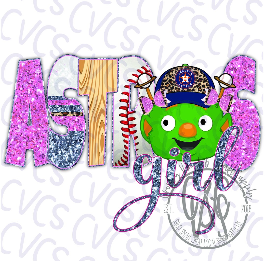 Astros Girl in Pink Orbit PNG Download - Etsy