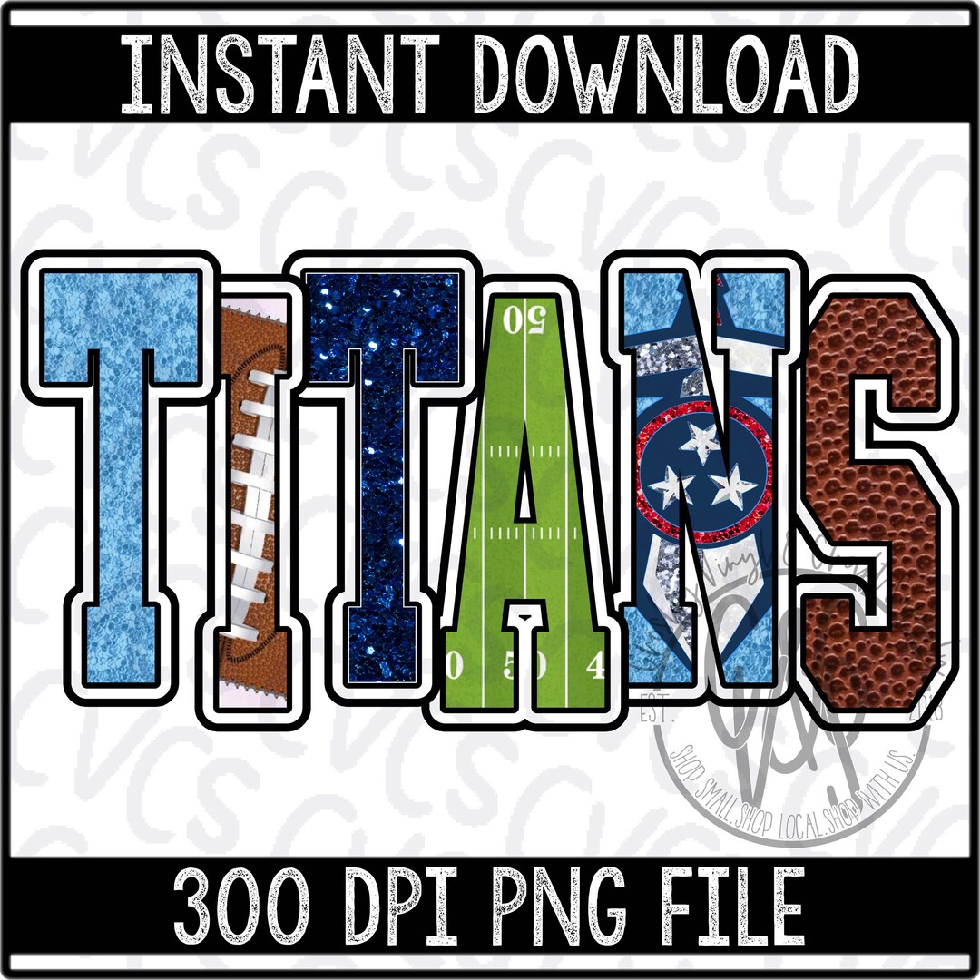 Titans Glitter Funky PNG Download - Etsy