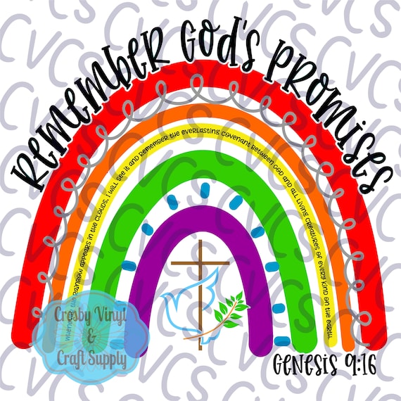 Remember God's Promises PNG - Etsy