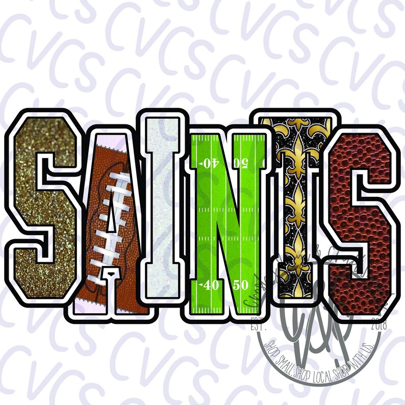 Saints Funky PNG Download - Etsy