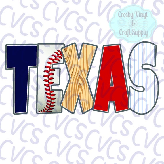 Texas Baseball PNG Download | Etsy