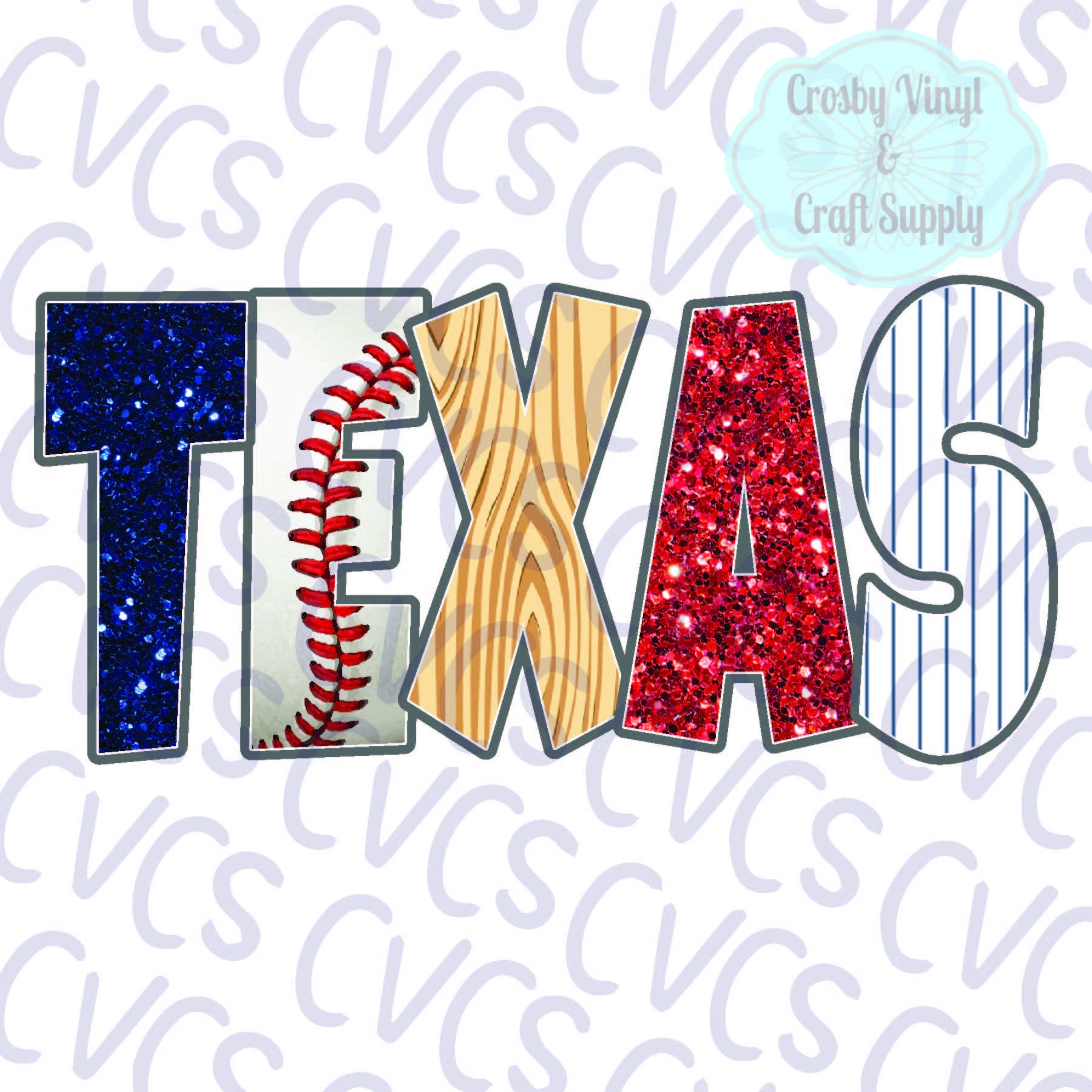 Texas Baseball Glitter PNG Download - Etsy