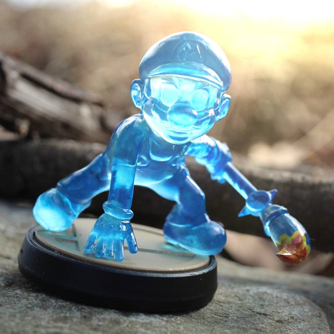 Custom Shadow Mario Amiibo Fan Art | Etsy