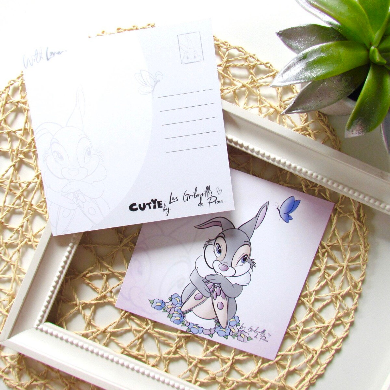 Disney Illustrated Maps Bambi Flower & Panpan - Etsy