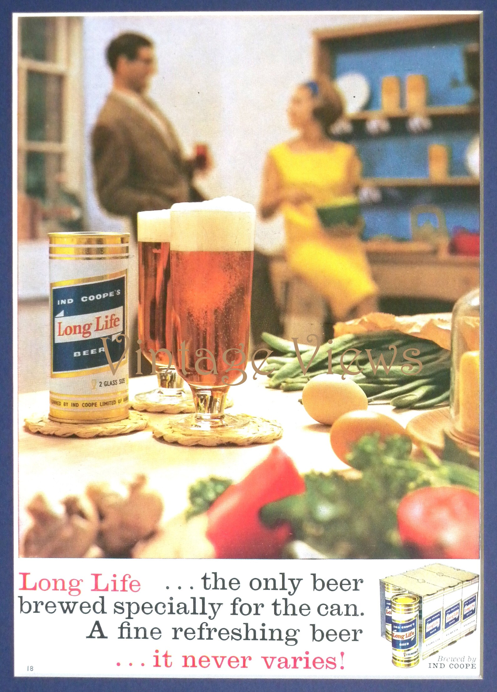 Ind Coope Long Life Beer genuine original vintage magazine | Etsy