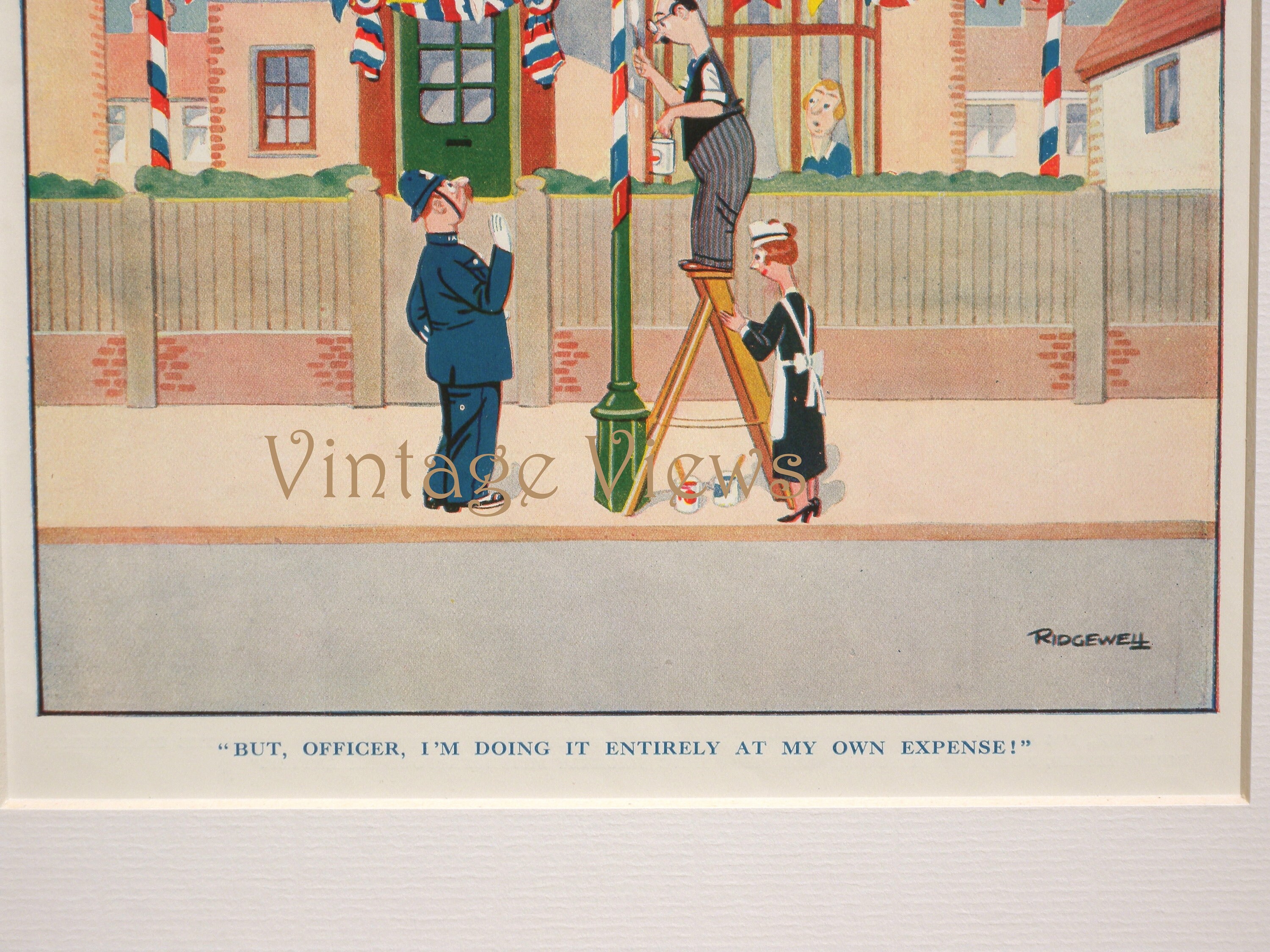 Punch Cartoon by William Ridgewell George VI Coronation - Etsy