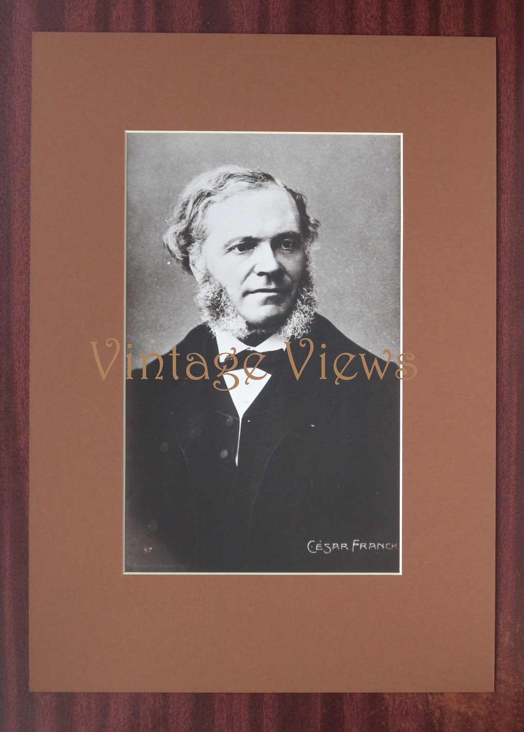 Cesar Franck, French Organist and Composer. Sepia Photographic ...