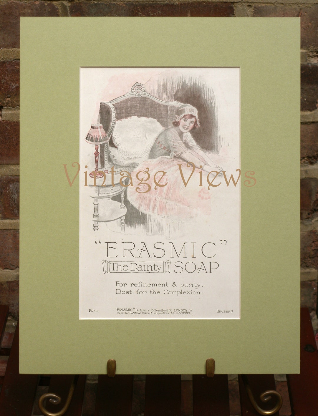 Erasmic Soap, New Bond St, London, Genuine Original Vintage Magazine ...