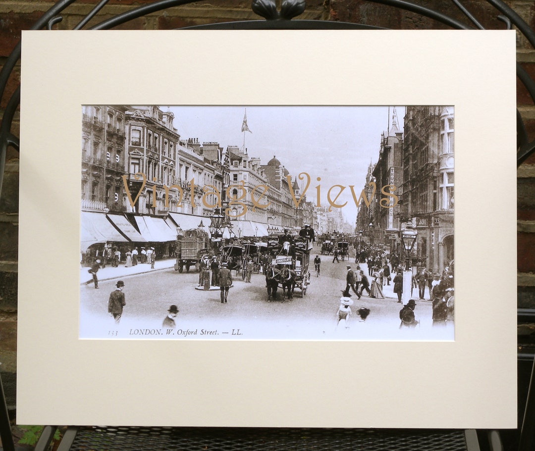 Oxford Street, London, Circa 1905. Photographic Reproduction Sepia ...