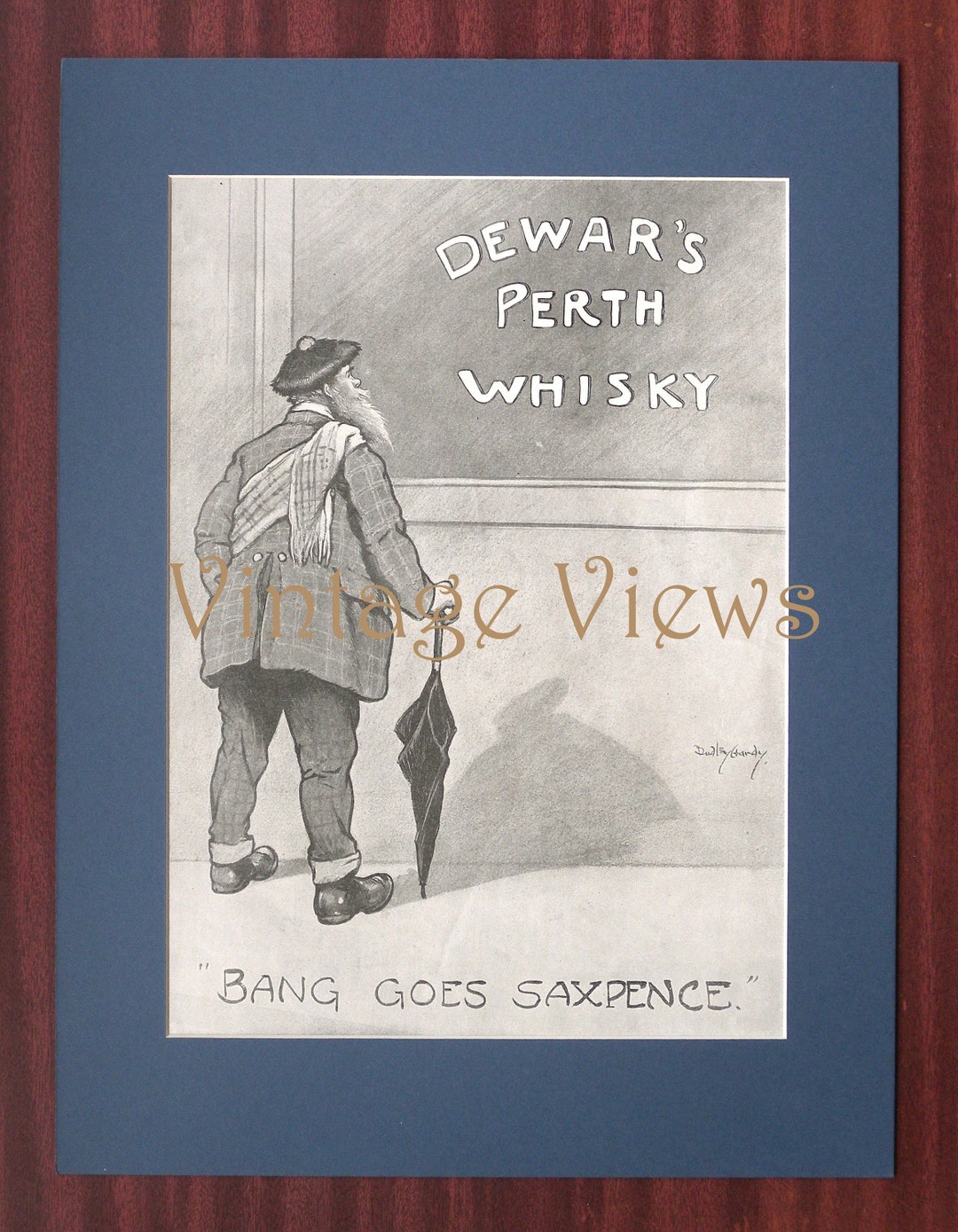 Dewar's Perth Whisky, Genuine Original Vintage Magazine Advertisement ...