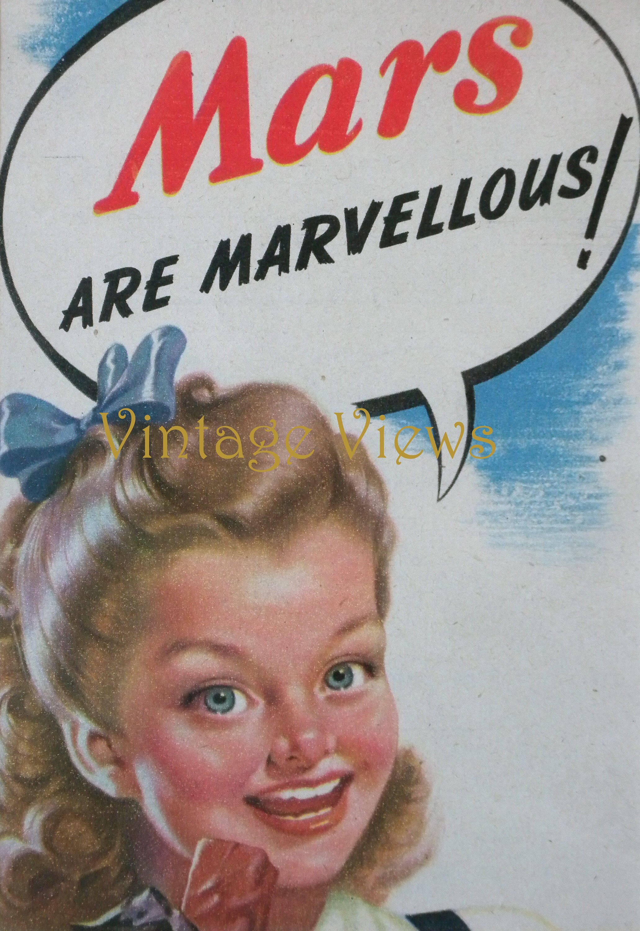 Mars Chocolate Bar, Genuine Original Vintage Magazine Advertisement ...