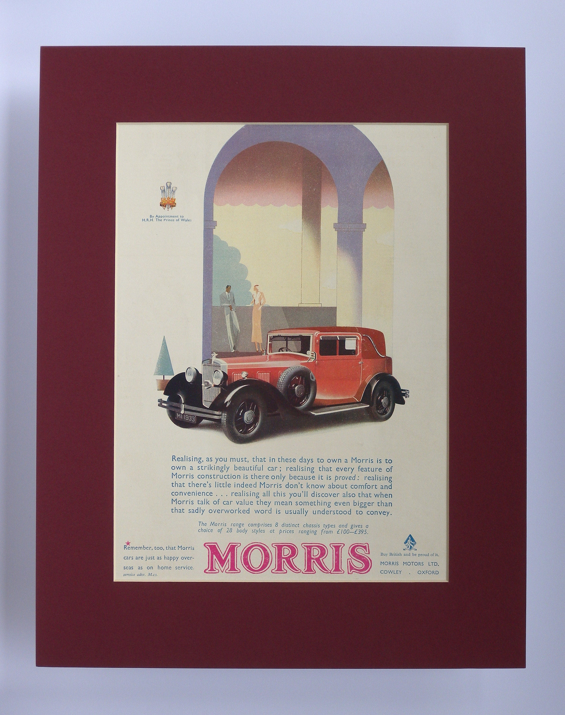 Morris Motors Ltd., Genuine Original Vintage Magazine Advertisement ...
