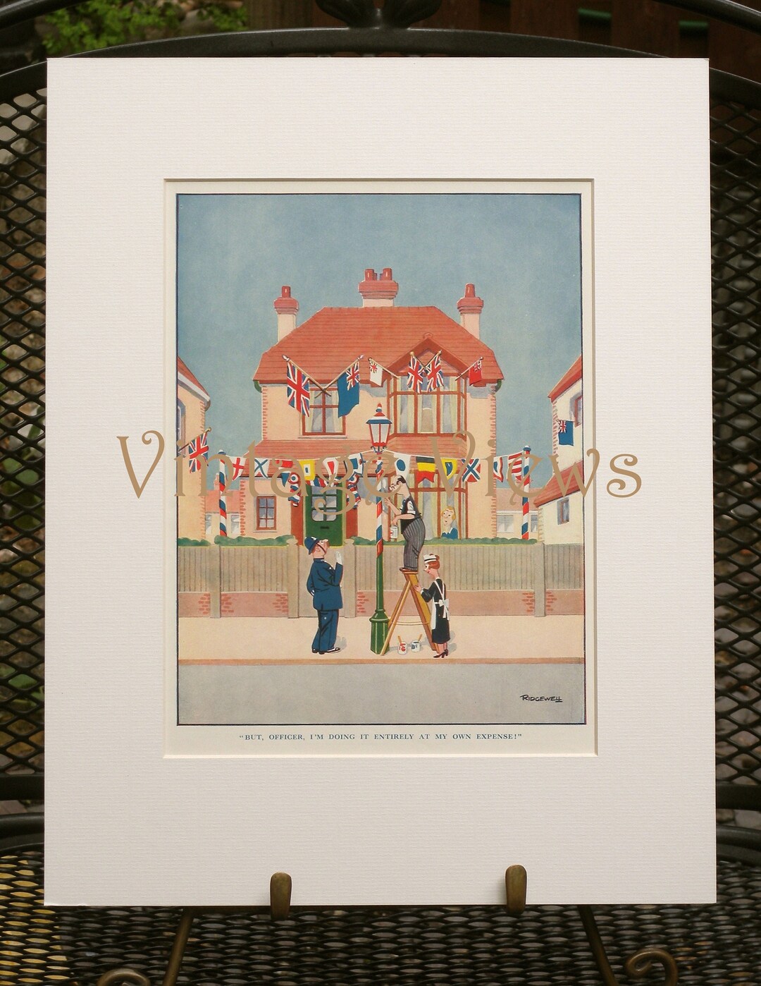 Punch Cartoon by William Ridgewell George VI Coronation - Etsy