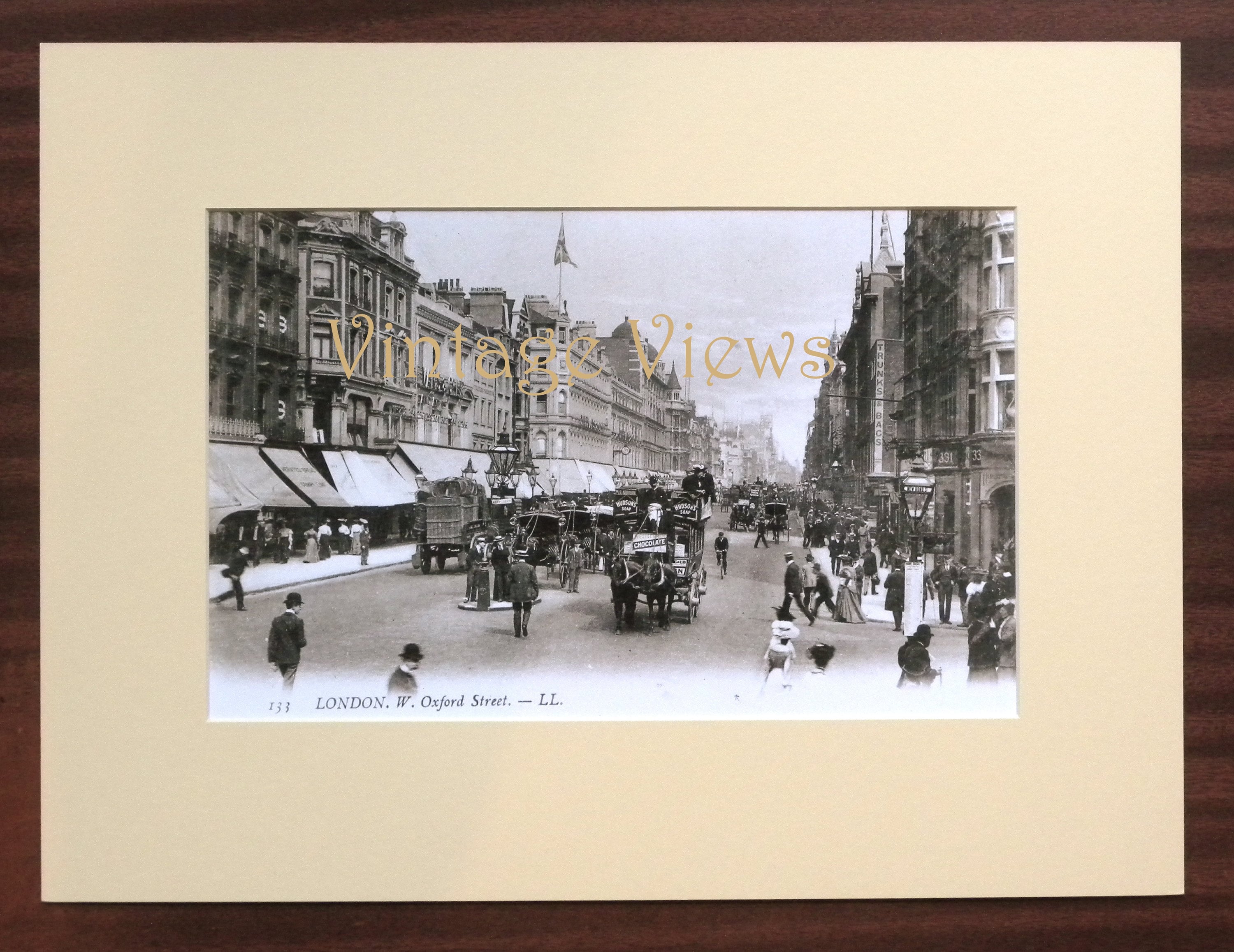 Oxford Street, London, Circa 1905. Photographic Reproduction Sepia ...