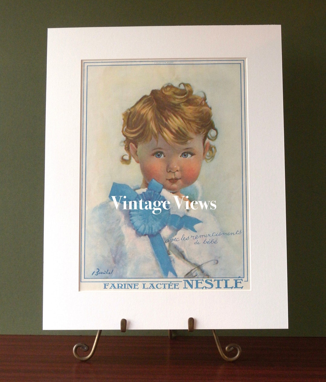 Nestle Children's Milk Powder. Genuine Vintage Advertisement by William ...