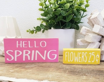 Spring Tiered Tray Decor - Etsy