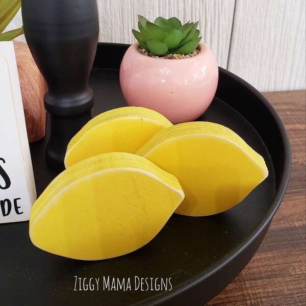 Lemon Tiered Tray Decor - Etsy
