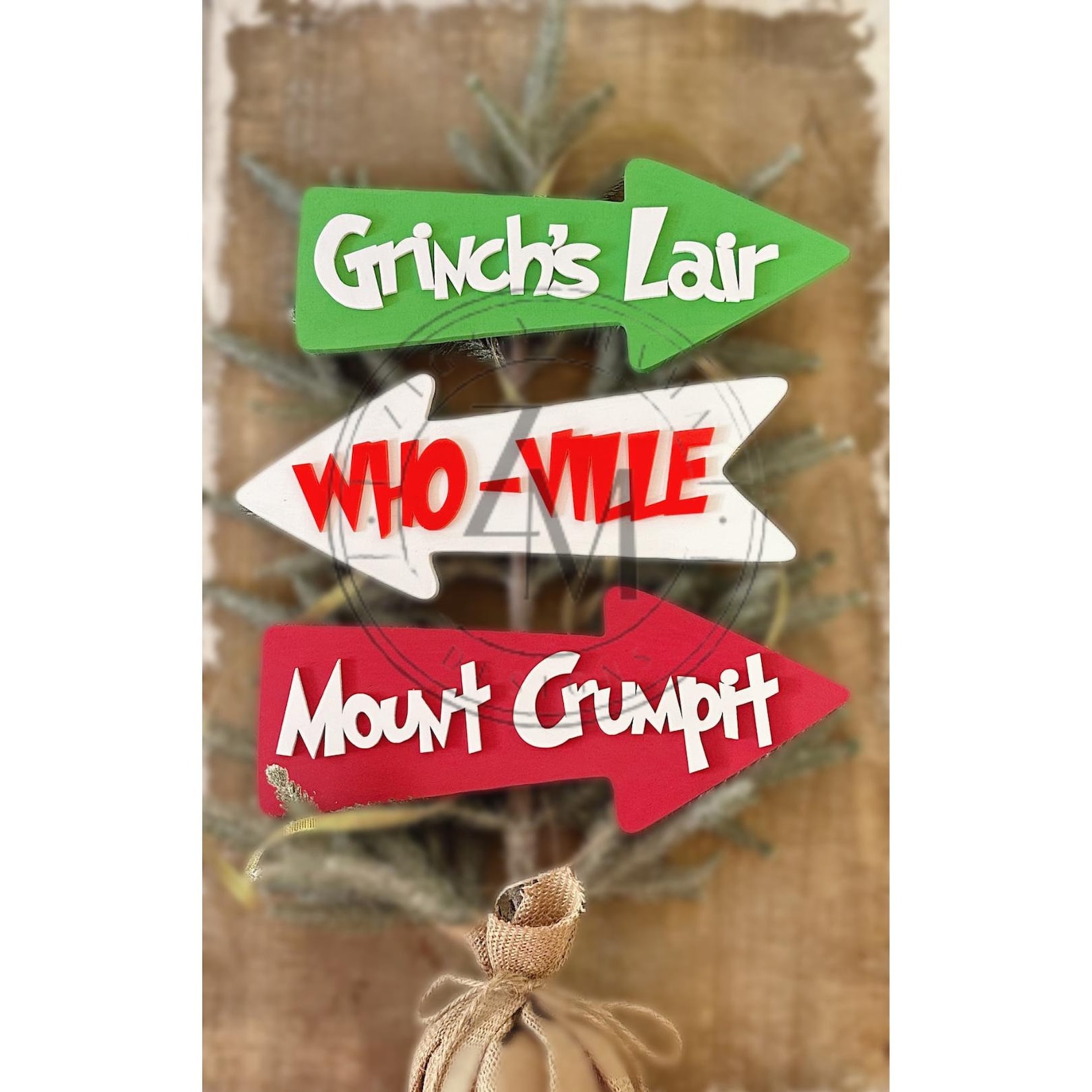 Grinch Arrow Sign, Whoville, Mt. Crumpit, Grinch's Lair, Grinch ...