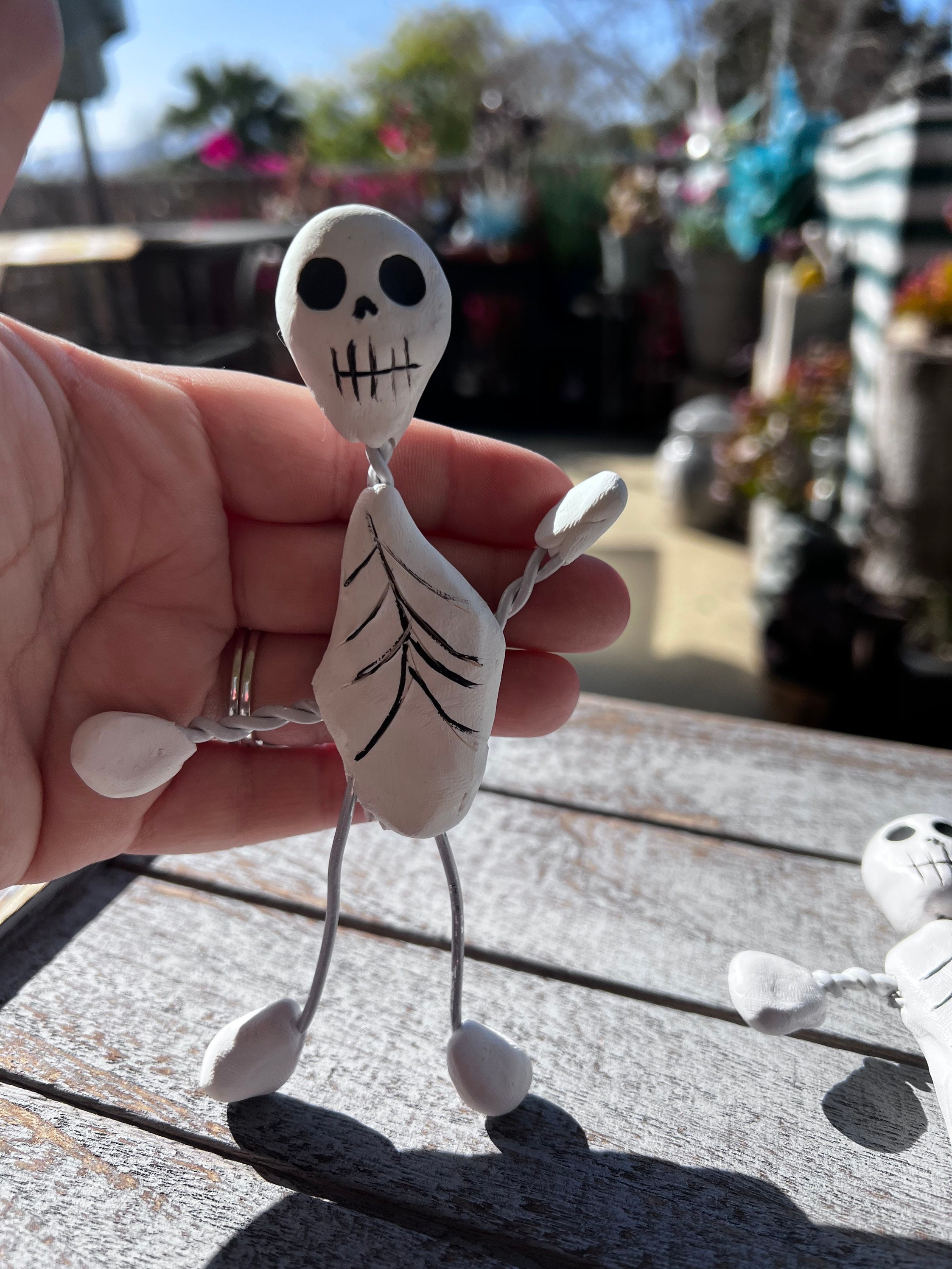 Mexican Folk Art Handmade Calaca Skeleton Sculptures - Etsy