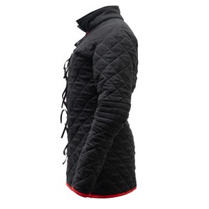 Gambeson With Red Trim Padded Jacket Padded Armor Clothing Under Armor ...