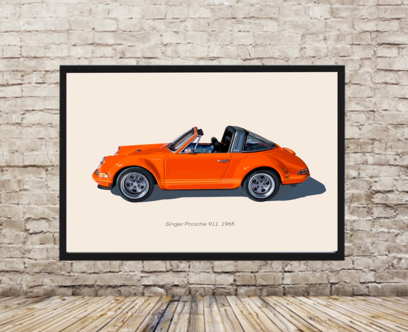 Singer Porsche 911 Wall Art Digital Download Color Choice Bundle - Etsy