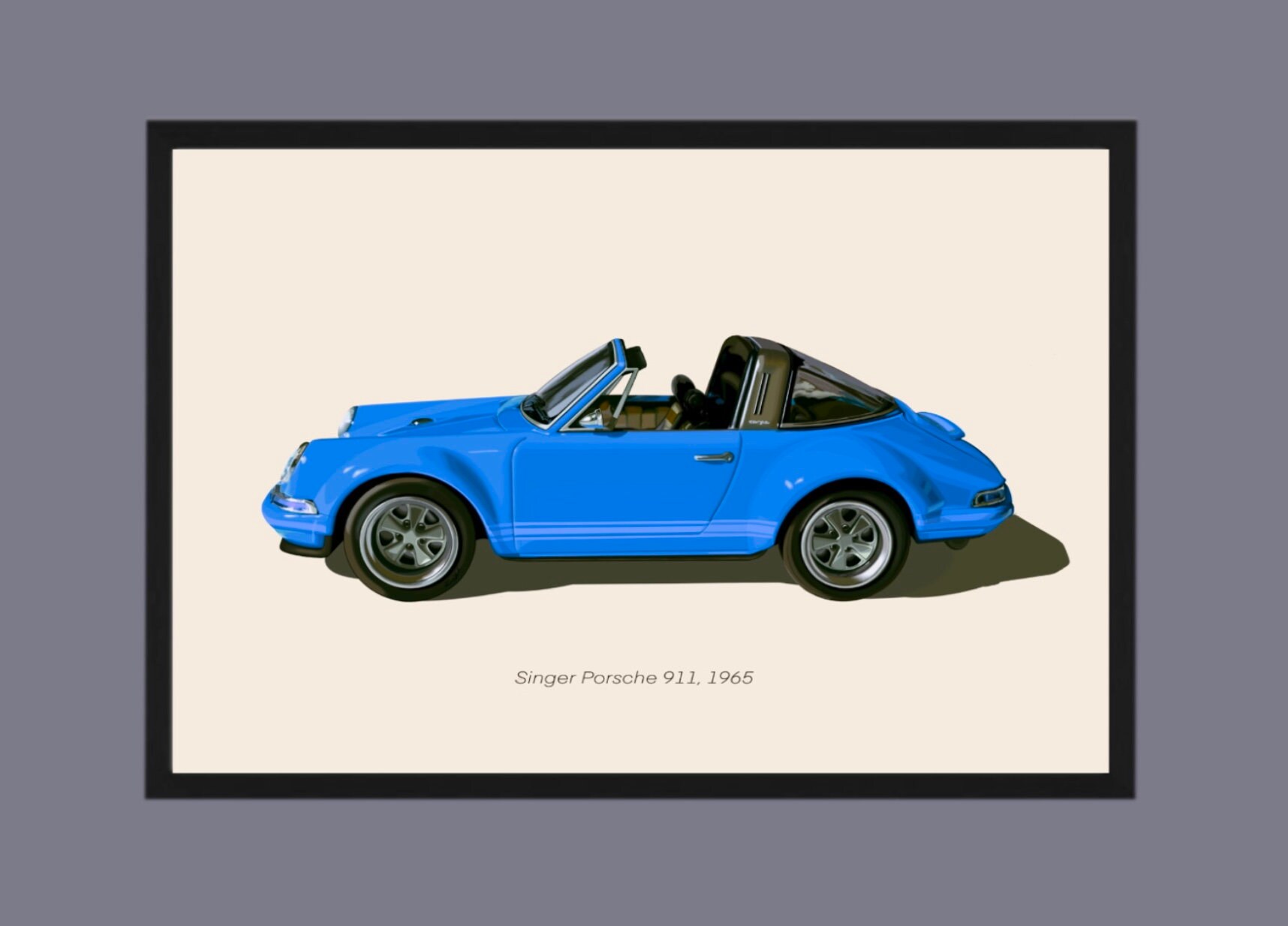 Singer Porsche 911 Wall Art Digital Download Color Choice Bundle - Etsy