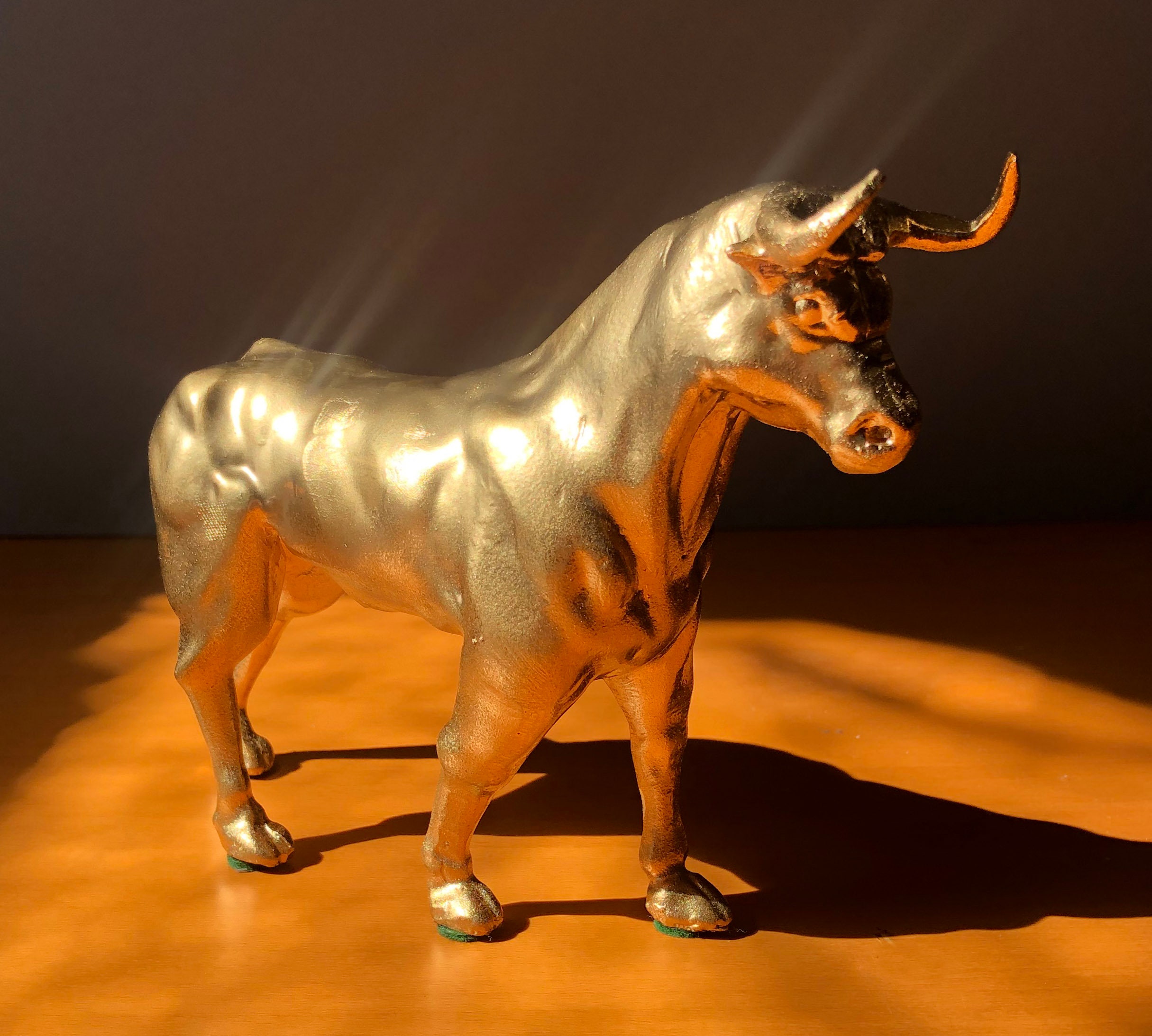 Baldar Gold Bull - Etsy
