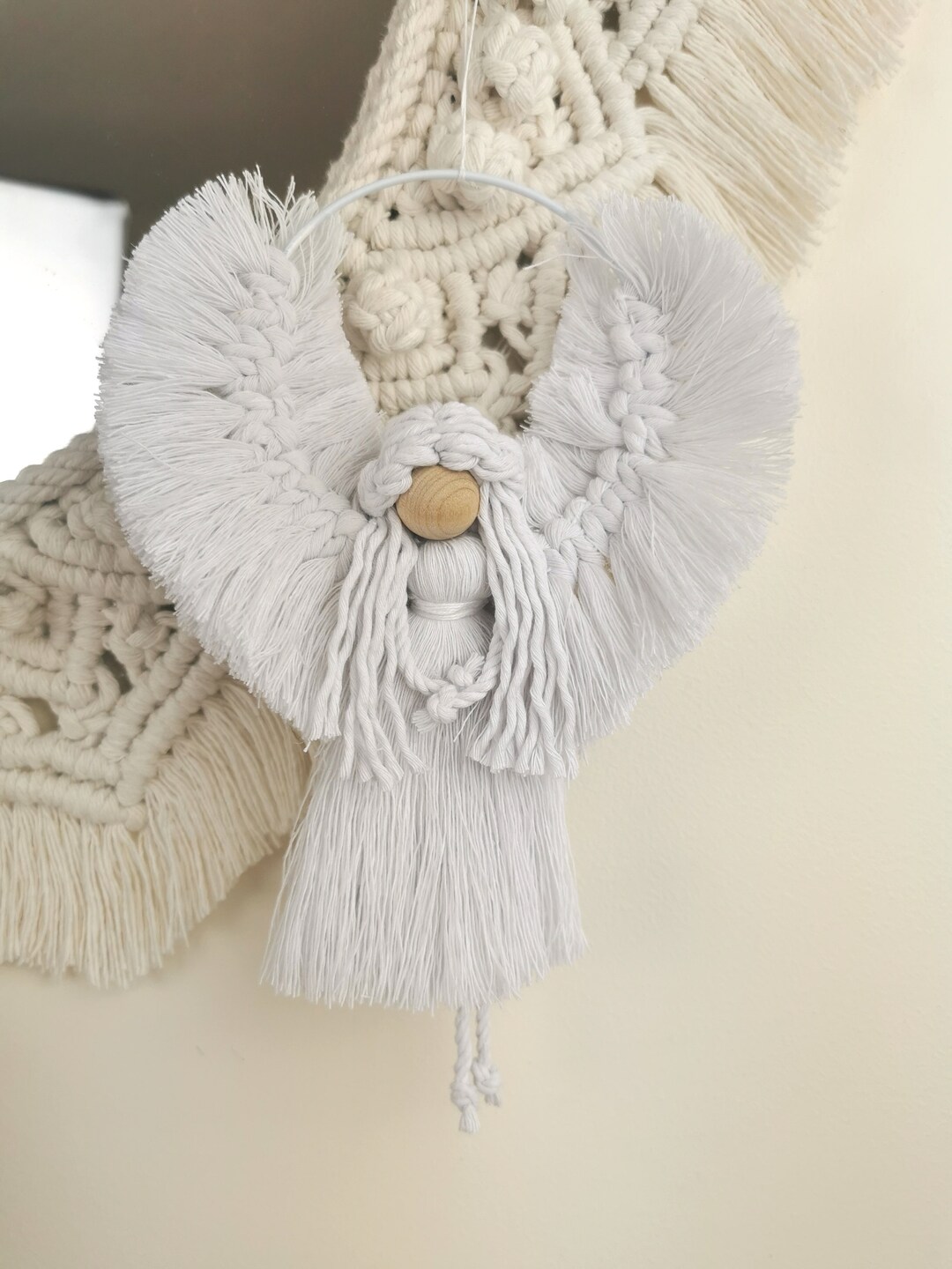 Macrame Angel, Baptism, Communion, Christening Gift, Boho Gift - Etsy
