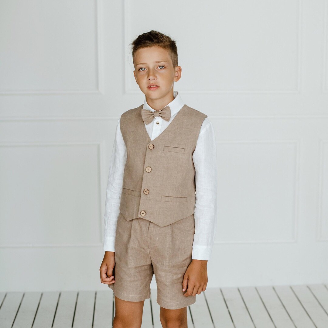 Teen Boys Linen Communion Suit – Formal Linen Set for 8–15 Years - Etsy