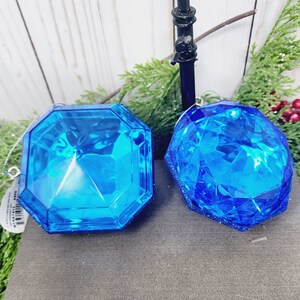 Acrylic Gem 4 Inch Ornament, Square/round Acrylic Gem, SOLD SEPERATELY ...