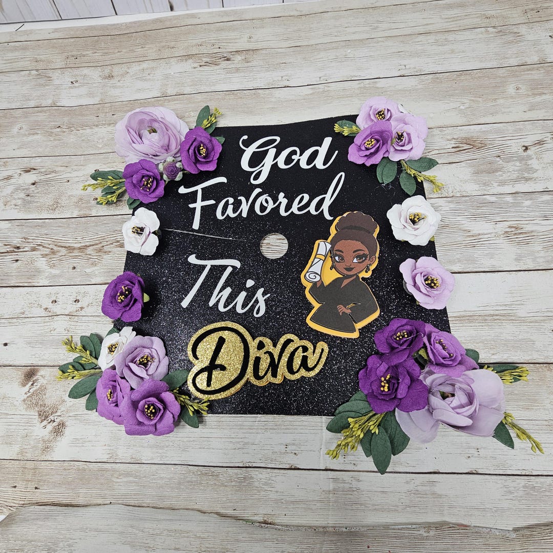Graduation Cap Topper, Custom Grad Cap Design, Personalized Senior Cap ...