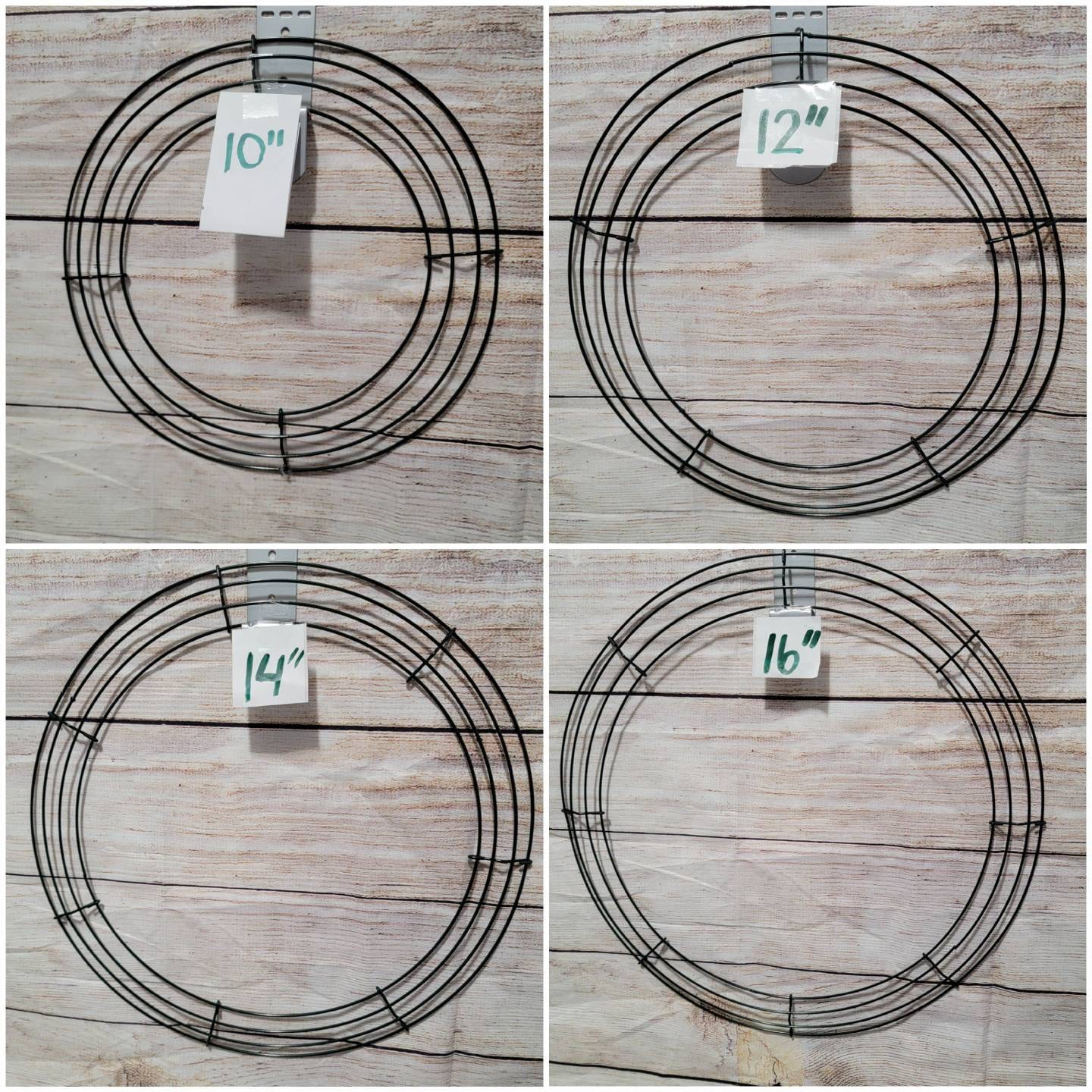 14 Inch (set of #3) Metal Wreath Frame, Work Wreath, Wire Frame, Frame ...