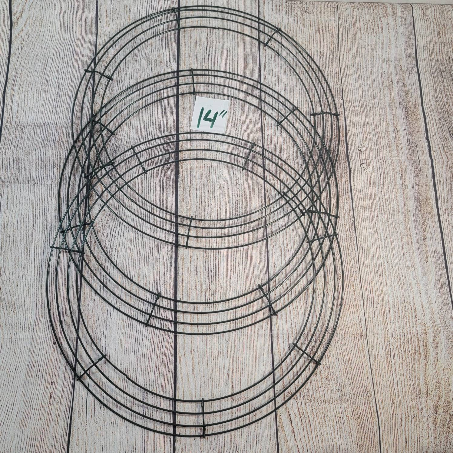 14 Inch (set of #3) Metal Wreath Frame, Work Wreath, Wire Frame, Frame ...
