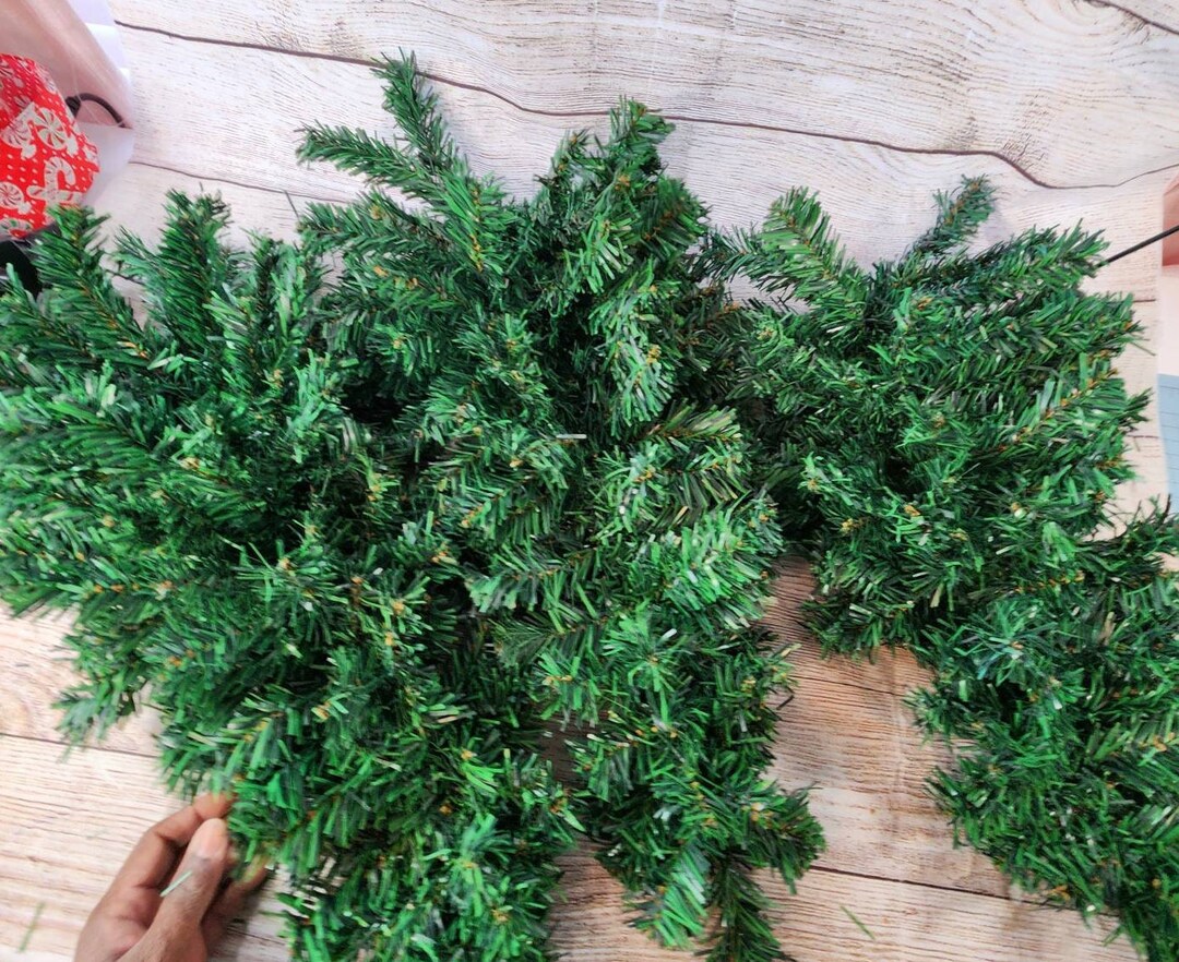 24 Inch Swag (5 in a Bundle), Faux Evergreen Pine, Value Teardrop Door ...