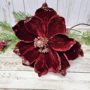 Velvet Magnolia, Luxury Magnolia Velvet, SOLD SEPERATE, Burgundy ...